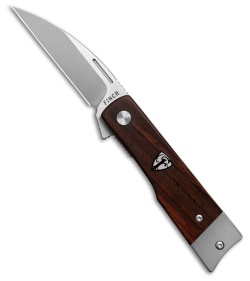 Finch Knife Co. McCoy Flipper Cocobolo Wood + Satin