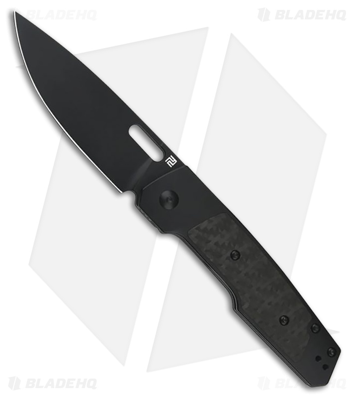Artisan Gambit Knight Knife Black Ti/Carbon Fiber PVD