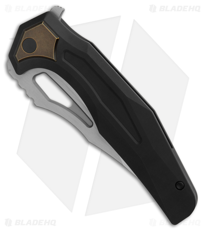 Arcane Design Crypt Liner Lock Knife Black Satin - Blade HQ