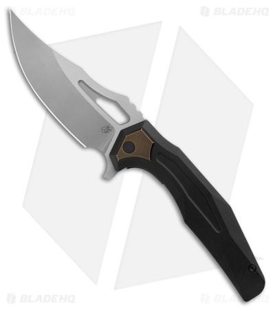 Arcane Design Crypt Liner Lock Knife Black Satin - Blade HQ