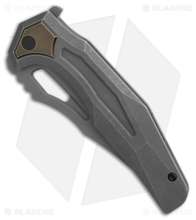 Arcane Design Crypt Liner Lock Knife Stonewash - Blade HQ