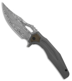 Arcane Design Crypt Liner Lock Knife Damasteel - Blade HQ