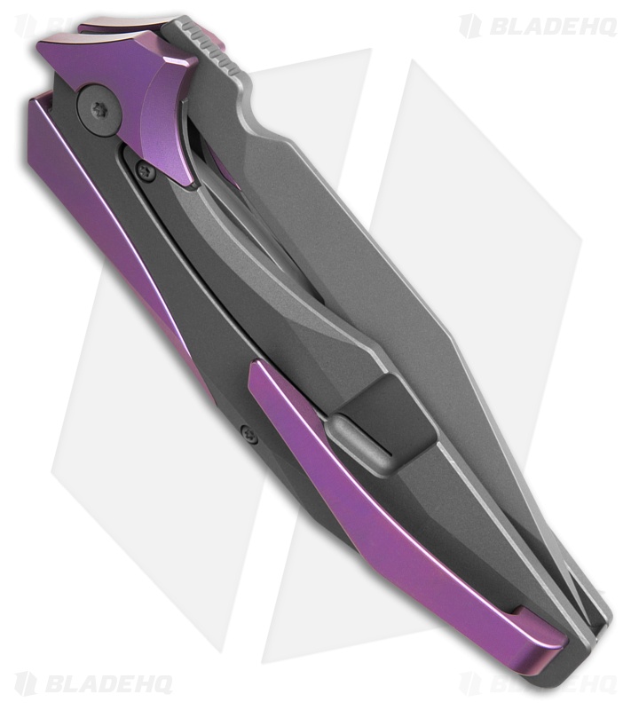 Arcane Design x Isham Bladeworks PLEXUS Knife Purple/SW Ti