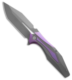 Arcane Design x Isham Bladeworks PLEXUS Knife Purple/SW Ti