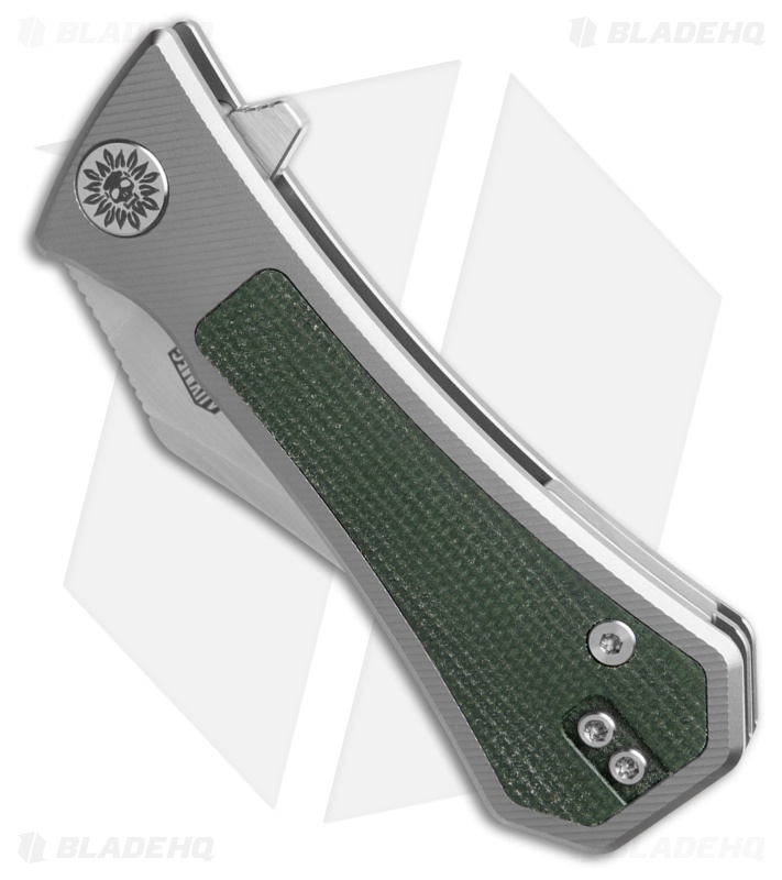 Auxiliary Manufacturing Folding Knife Ti/ Green Micarta
