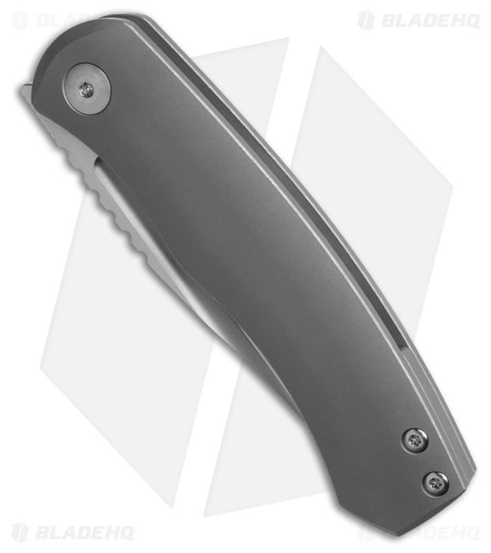 BergBlades Alpha Frame Lock Knife Titanium Satin