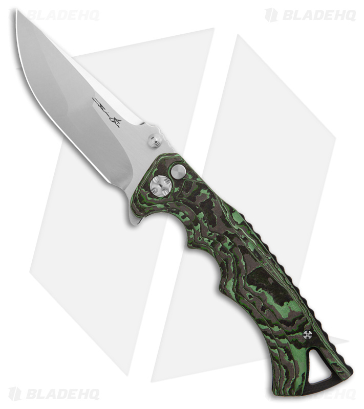 Brian Tighe Custom Tighe Fighter Green CF/San Mai - Blade HQ