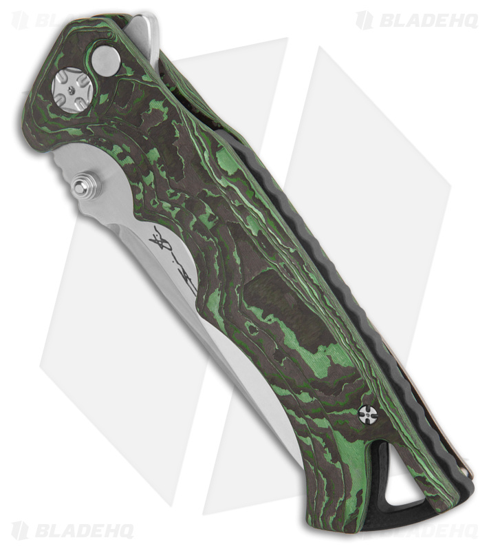 Brian Tighe Custom Tighe Fighter Green CF/San Mai - Blade HQ