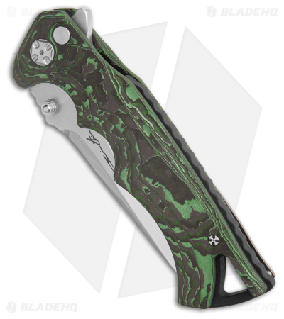 Brian Tighe Custom Tighe Fighter Green CF/San Mai - Blade HQ
