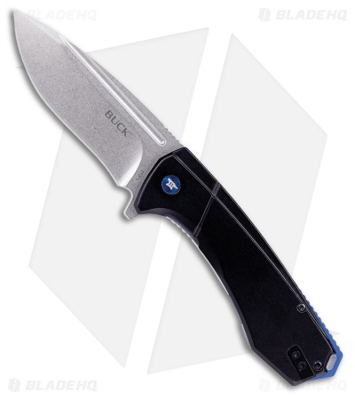 Buck Knives 713 Ruckus Knife Black/Blue Aluminum Satin