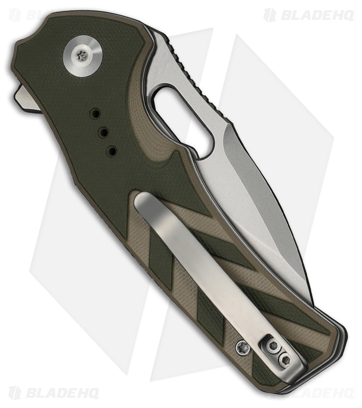CIVIVI Vexron Green/Tan G-10 Drop Point SW 14C28N