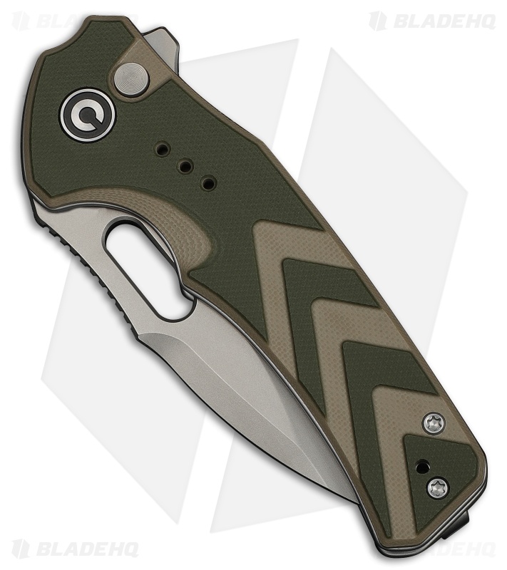 CIVIVI Vexron Green/Tan G-10 Drop Point SW 14C28N