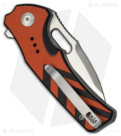 CIVIVI Vexron Black/Orange G-10 Drop Point Satin 14C28N