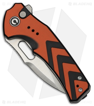 CIVIVI Vexron Black/Orange G-10 Drop Point Satin 14C28N