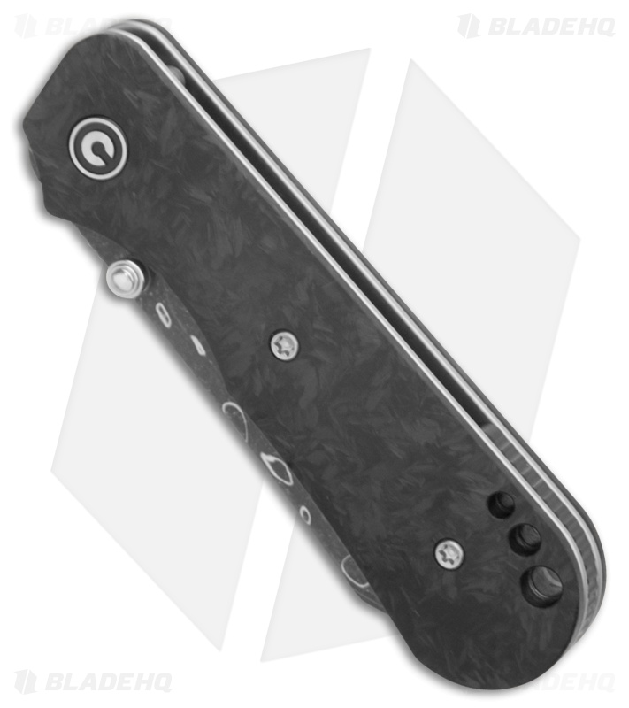 CIVIVI Crabby Knife Shredded Carbon Fiber Damascus