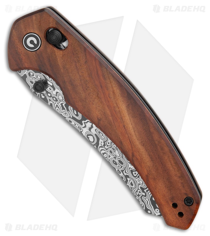 CIVIVI Sixgill Crossbar Lock Wood Reverse Tanto Damascus