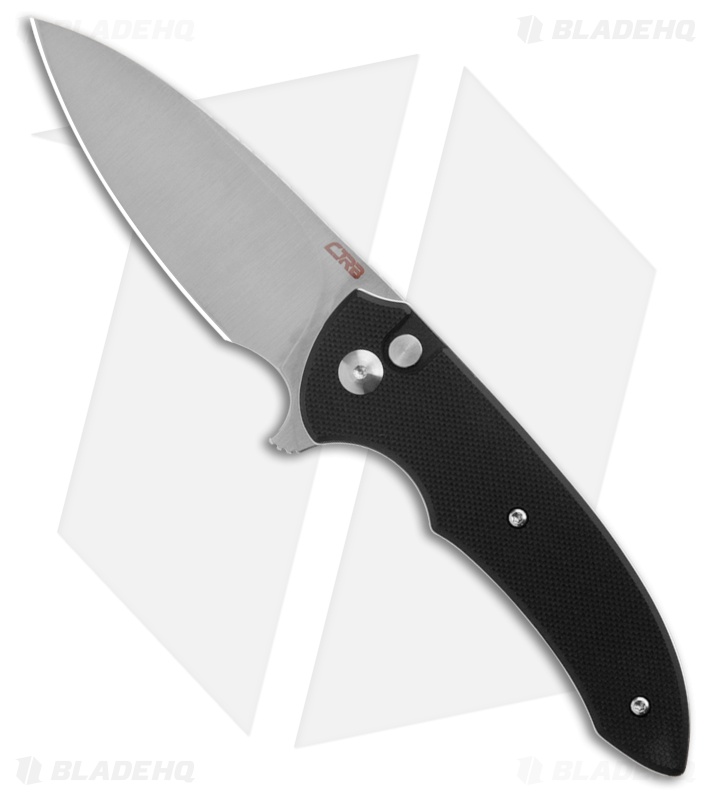 CJRB Space Cowboy Button Lock Knife Black G-10