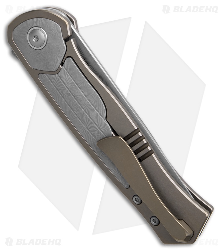 CRKT Sero Frame Lock Knife | Bronze Ti/Damascus | Damascus