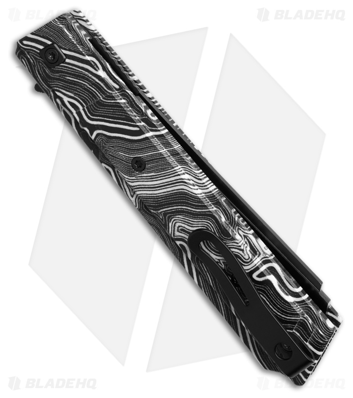 CRKT Zephyr Knife Black/White G-10 Black TiN