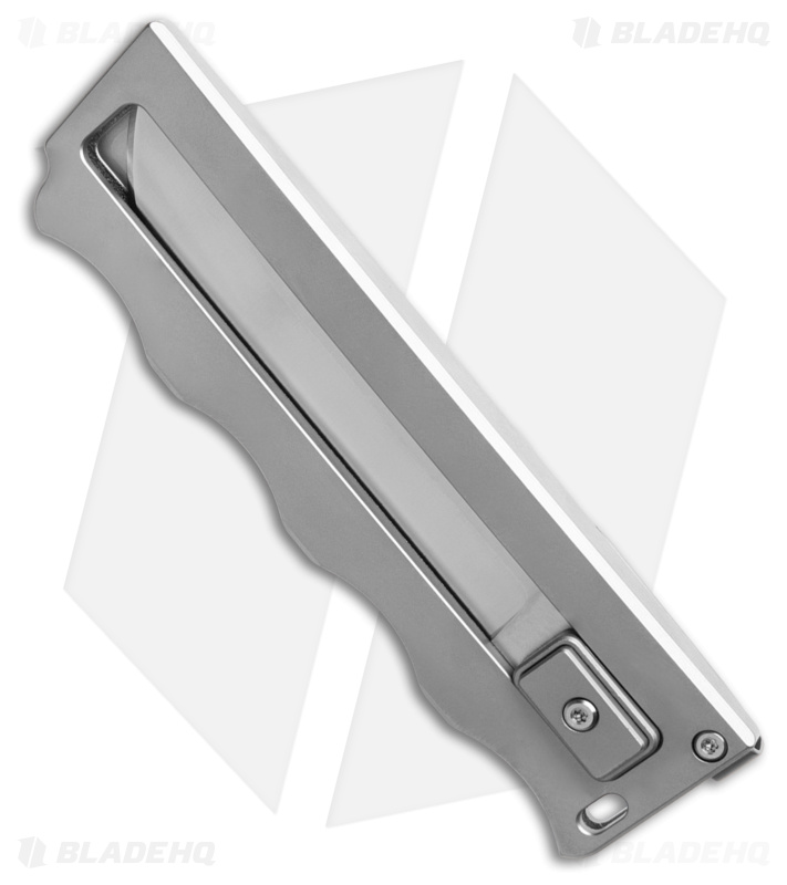 D Rocket Designs Big Manual Knife Ti (Satin) - Blade HQ
