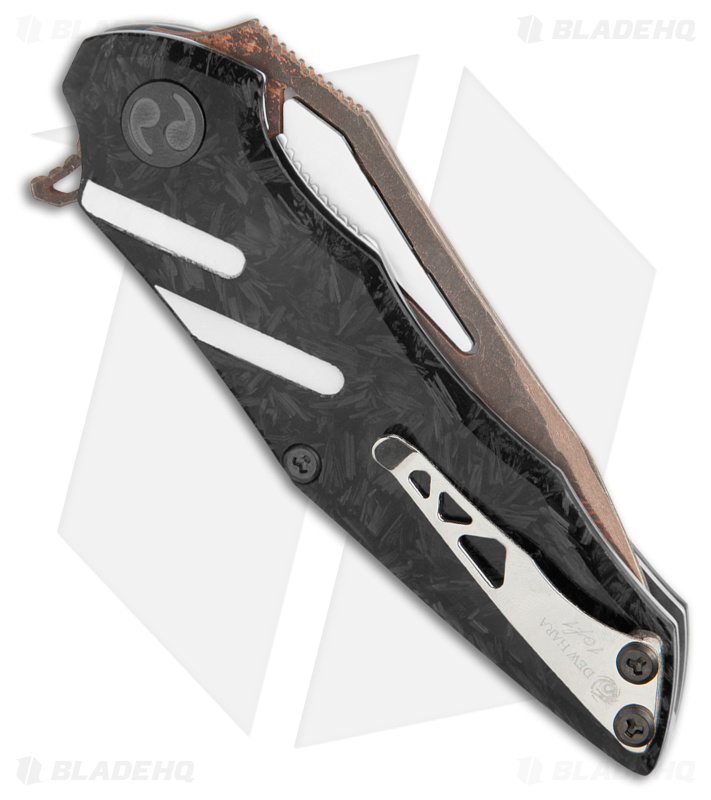 Dew Hara Custom Noah Liner Lock CF/MOP (Dama) - Blade HQ