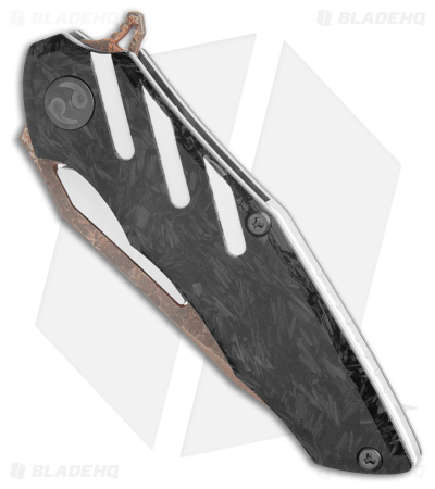 Dew Hara Custom Noah Liner Lock CF/MOP (Dama) - Blade HQ