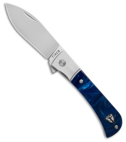 Finch Knife Co. Pipeline Pocket Knife Tidal Blue Resin