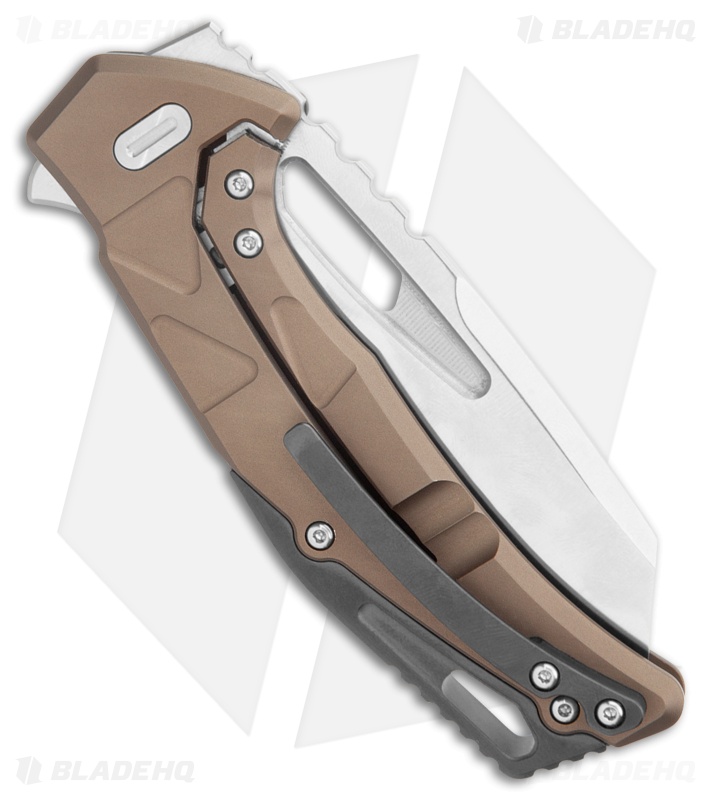 Fox Knives Kronos Knife Green Aluminum (3.3" Satin)