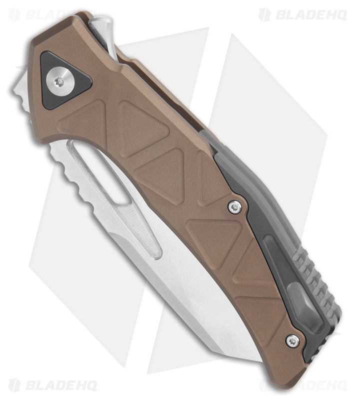 Fox Knives Kronos Knife Green Aluminum (3.3" Satin)