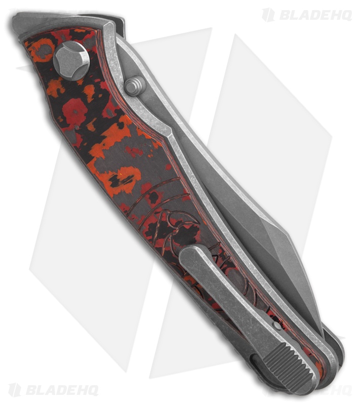 G&G Hawk Custom Talon Flipper Knife Carbon Fiber- Mars Valley