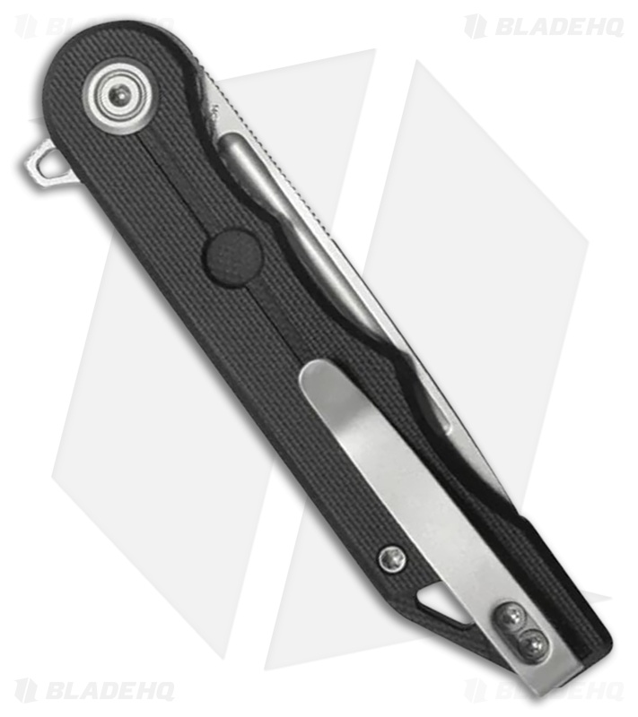 Kubey Mizo Liner Lock Knife | Black G-10 | Bead Blast 14C28N