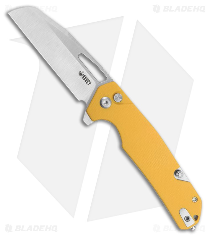 Kubey Knives 10-8 Knife Yellow G-10 Satin