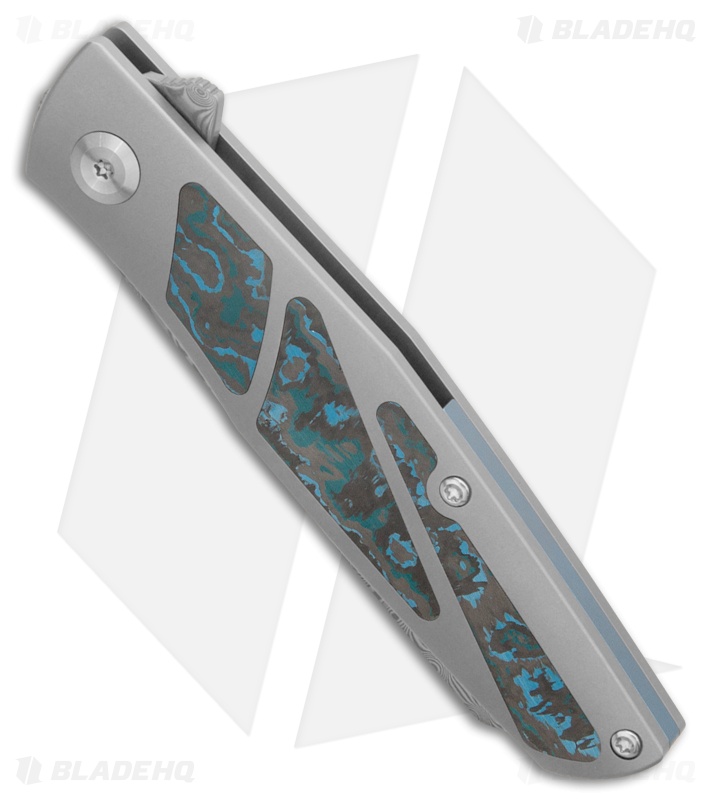 Kansept Knives Cru Knife Titanium + Arctic Storm FC Damascus