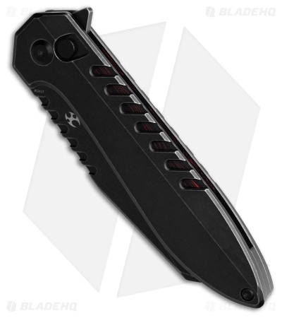 Kansept Knives Kosame Button Lock Knife Blackwash Ti/G-Mascus