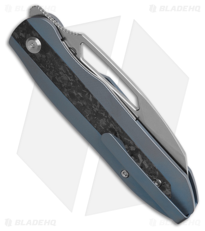 Kansept Knives Thunderhead Knife Blue Ti Shred CF
