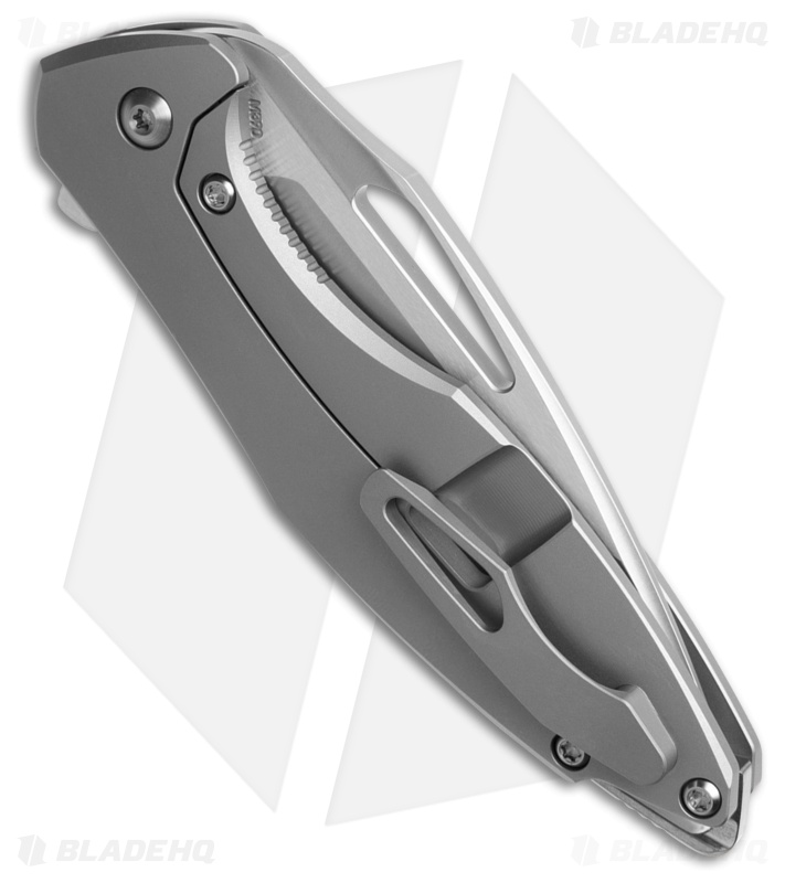 Koenig Arius Mini Flipper Frame Lock Ti Raw Hardware
