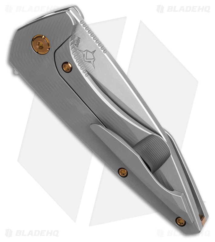 Koenig Mini Goblin Pocket Knife Ti Bronze Hardware
