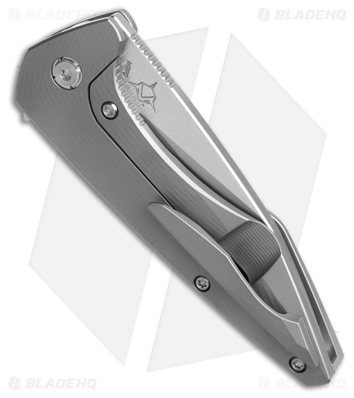 Koenig Mini Goblin Pocket Knife Ti Silver Hardware