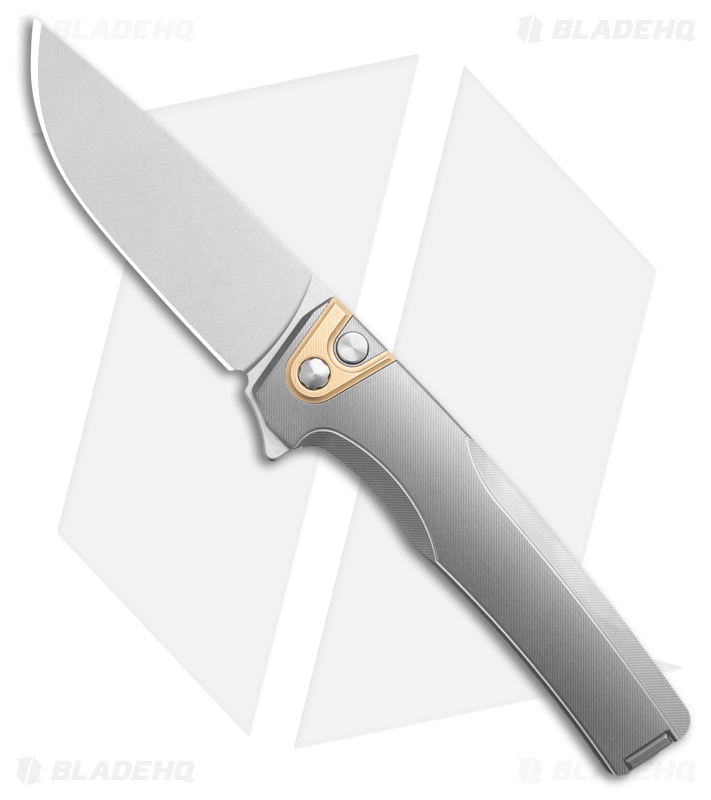 MachineWise Sonora Gray Raw Titanium Drop Point SW 20CV