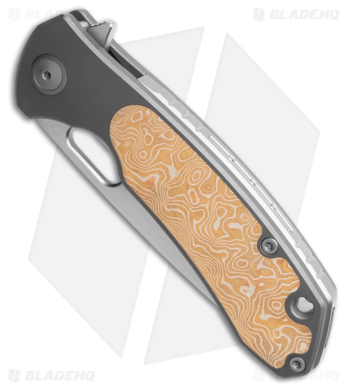 Maxace Knives Balance Mokume/Ti Drop Point Satin M390