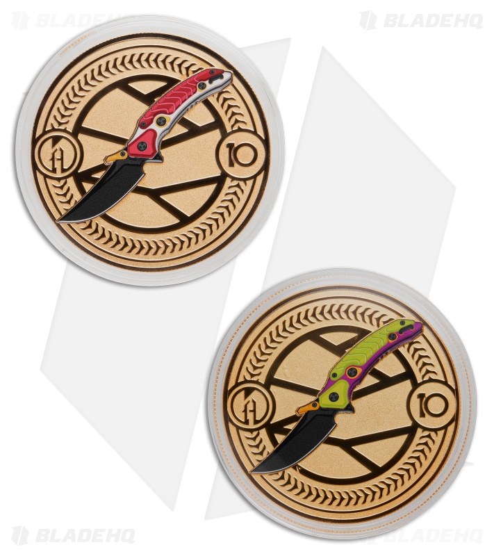 Maxace Knives Dragon Knight Knife Brown/Green Titanium Black