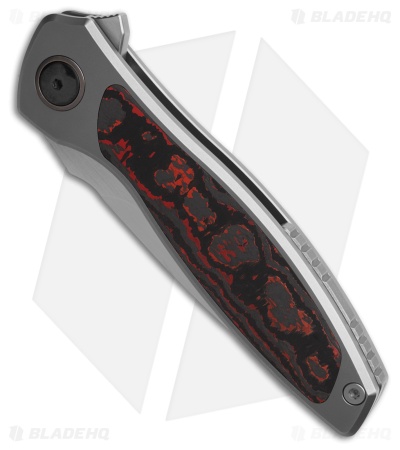 Maxace Knives Perseus Black, Gray, Red CF/Ti Satin