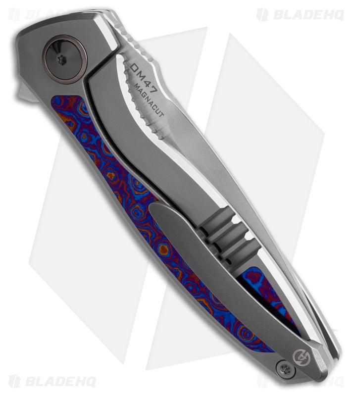 Maxace Knives Perseus Black, Blue, Gray Other/Ti Satin