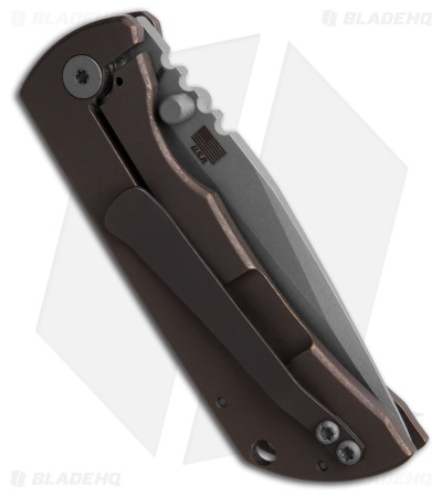 McNees MAC2 Frame Lock Knife Matte Bronze Ti (Matte SW)