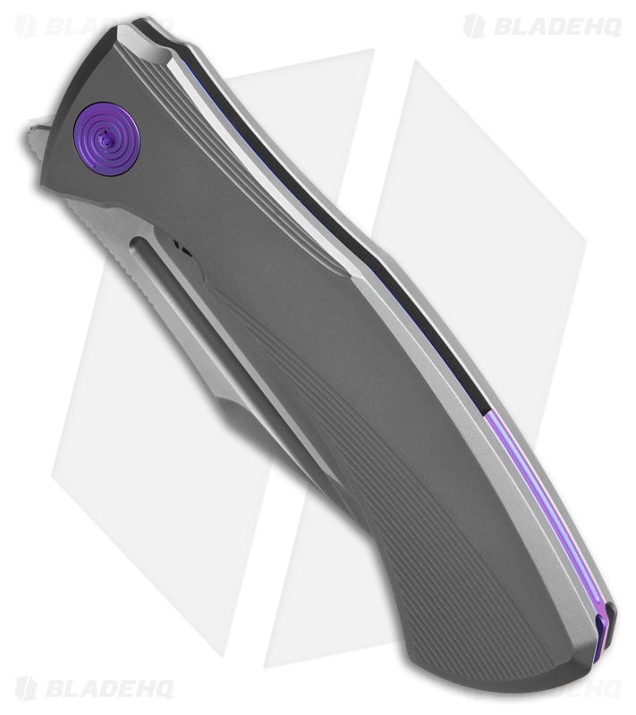 Null Knives Ghoul Pocket Knife Bead Blast Ti Frosted Satin