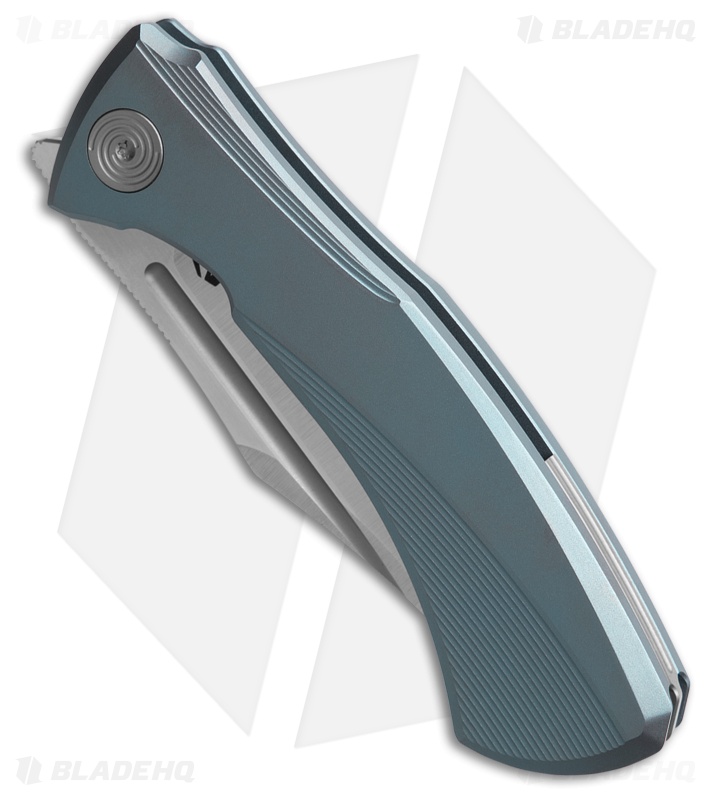 Null Knives Ghoul Liner Lock Knife Blue Anodized Titanium