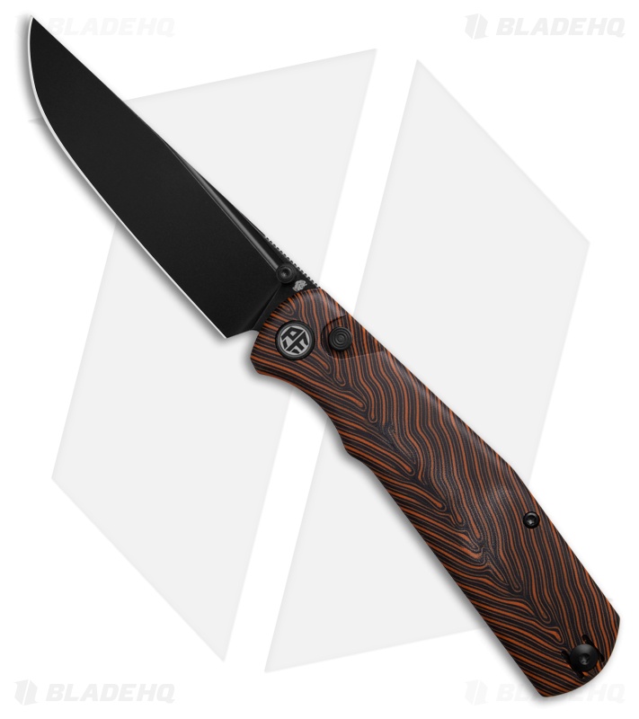 Petrified Fish Rogue Knife Black/Green G-Mascus Satin