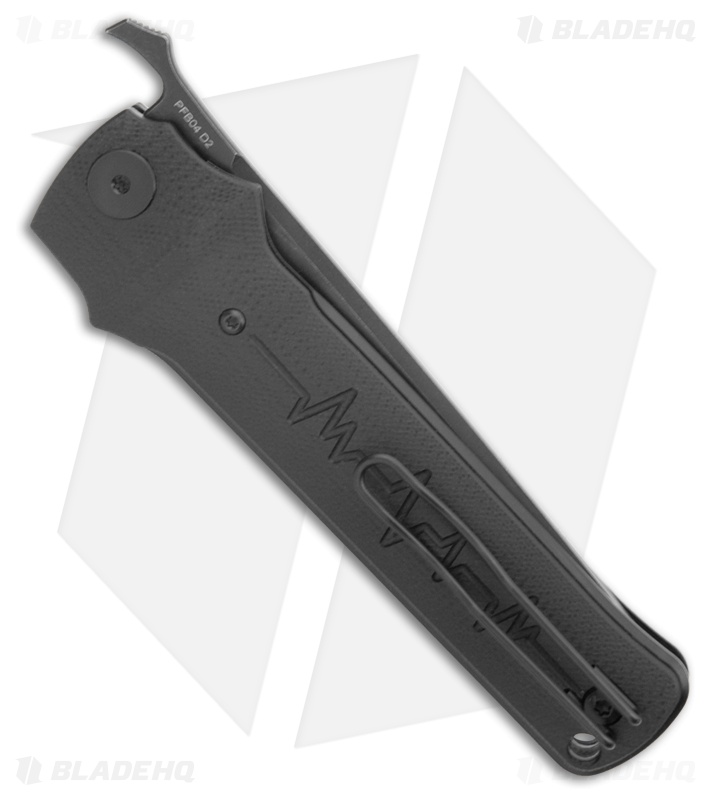 Petrified Fish Tena Black G-10 Drop Point Black SW D2