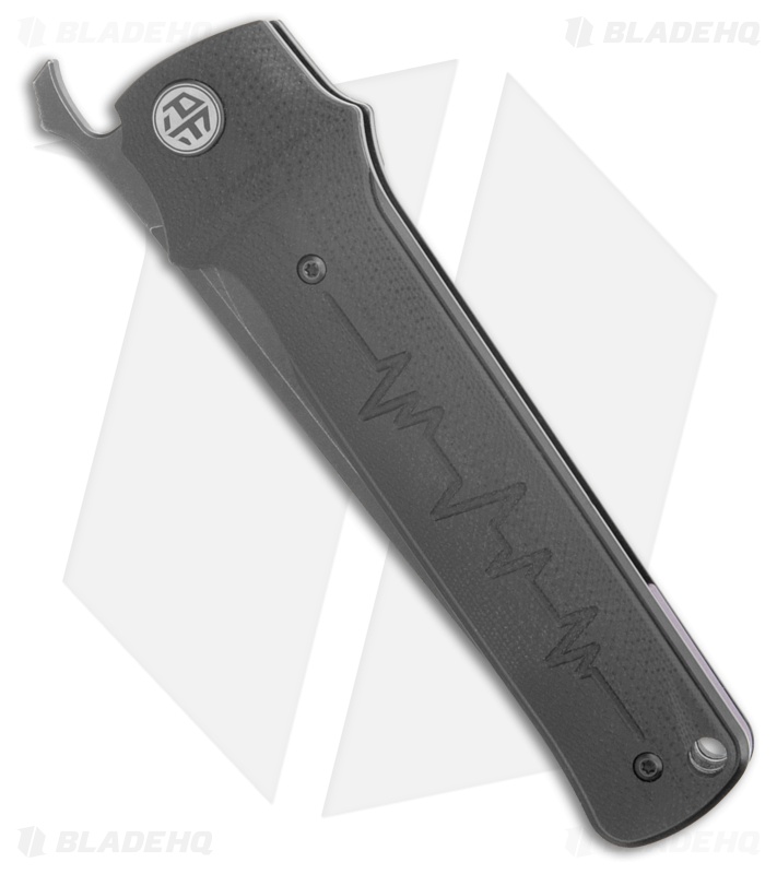 Petrified Fish Tena Black G-10 Drop Point Black SW D2