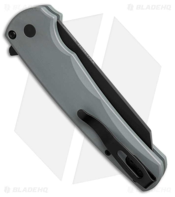 Pro-Tech Malibu Reverse Tanto | Gray Aluminum | DLC